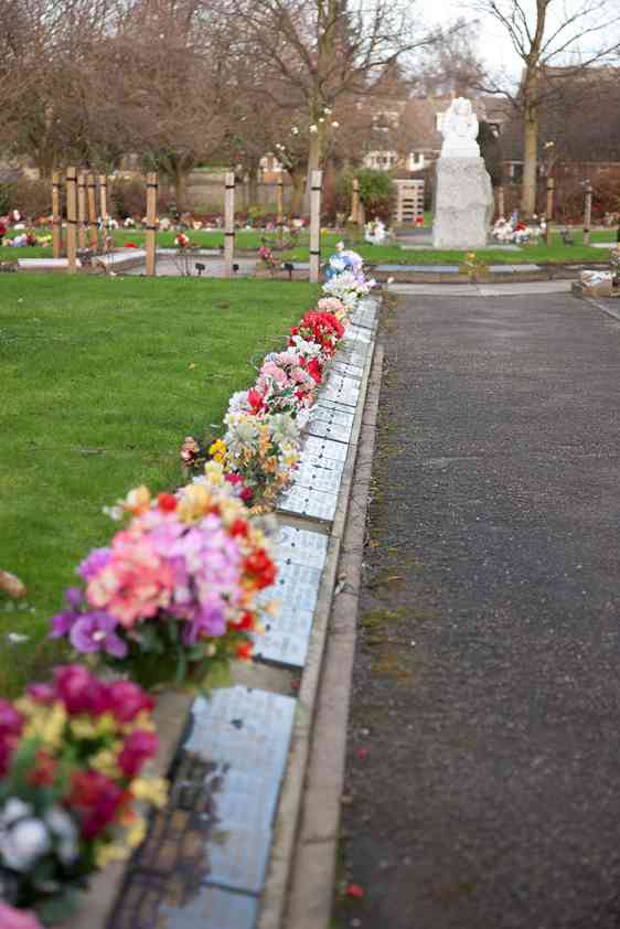 Memorials at the crematorium